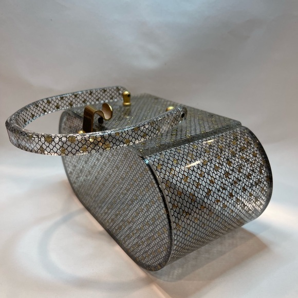 Wilardy | Bags | Very Rare Antique Wilardy Mark Lucite Gold Stardust ...